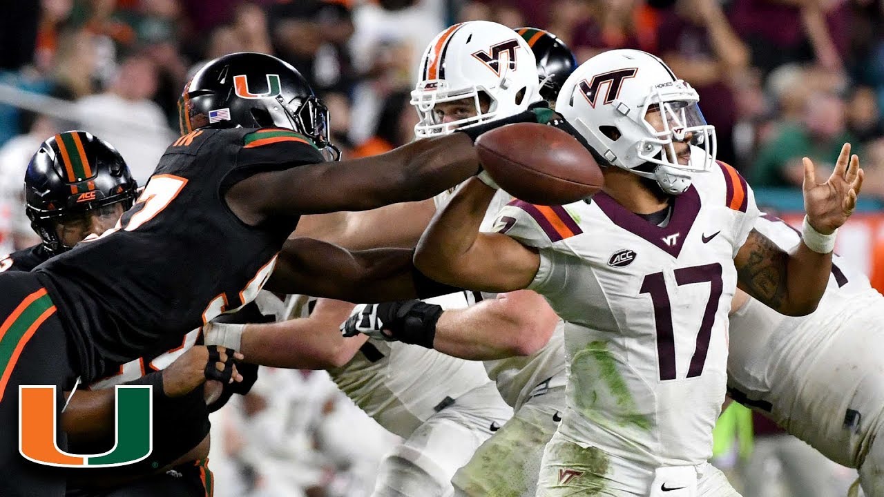 Top Miami Moments vs. Virginia Tech | ACC Football Rivals - YouTube
