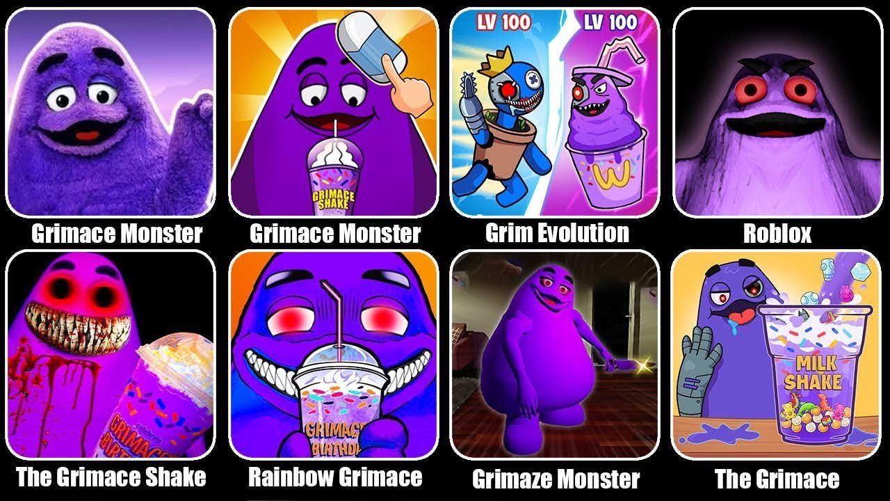 Grimace Monster Scary Survival,Grimace Monster DOP Story,Grim Evolution Purple Monster,Roblox ...