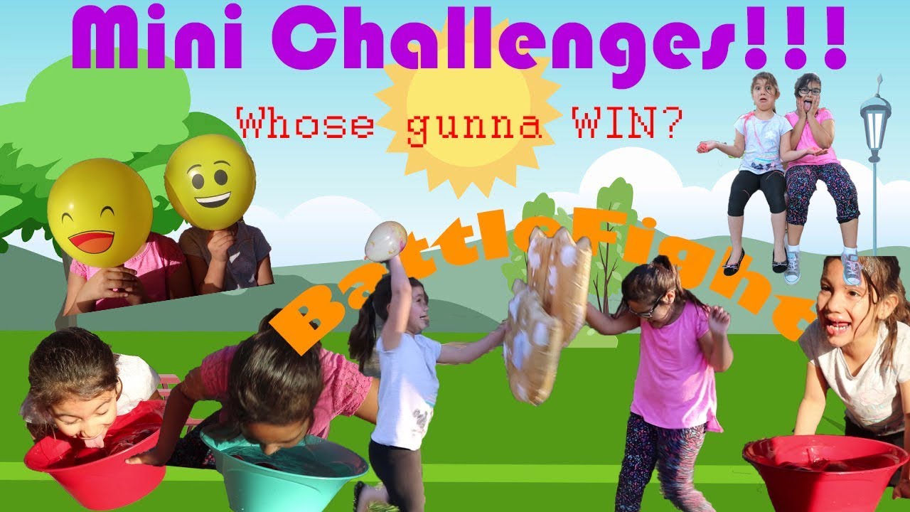 Mini CHALLENGES! Battle Time ! Lets Get These Girls Exercising 🏃 😋😂 ...