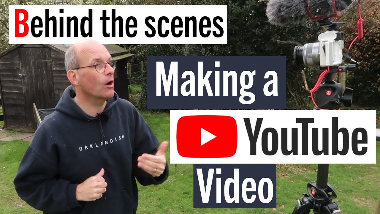 How I make a YouTube video - behind the scenes - filming and editing ...