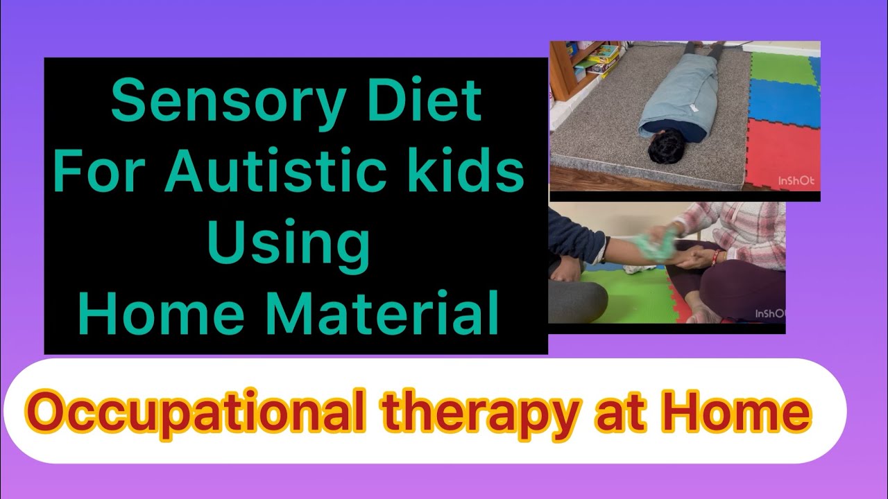 Sensory diet from Home Material for Autism child l occupational therapy ...