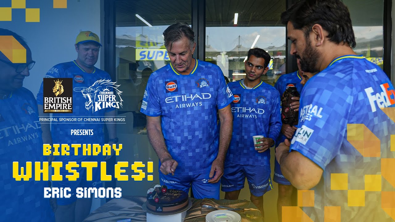 Eric Simons B'day Celebrations | Chennai Super Kings | IPL 2025 - YouTube
