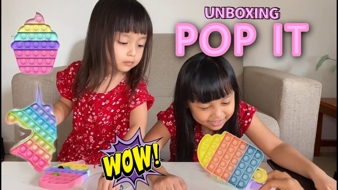 Unboxing POP IT RAINBOW | Mainan Kekinian | Mainan Viral - YouTube