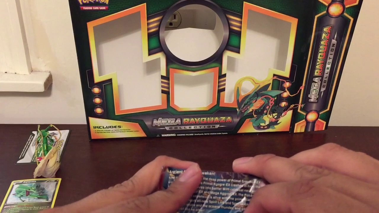 Mega Rayquaza Collection Booster Box - YouTube