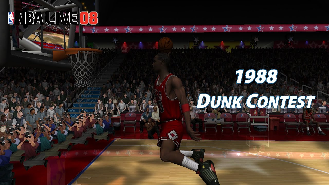 1988 Dunk Contest in NBA Live 08 PC - Michael Jordan vs. Dominique ...