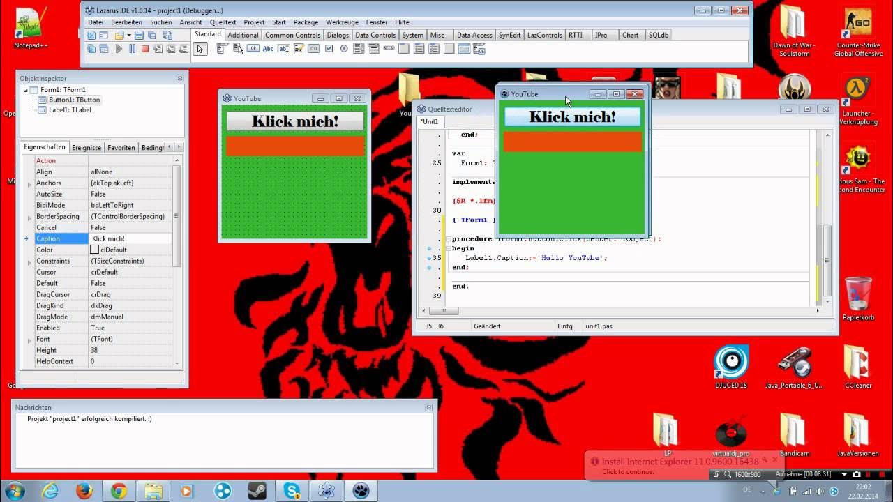 Lazarus für Anfänger #01 - YouTube