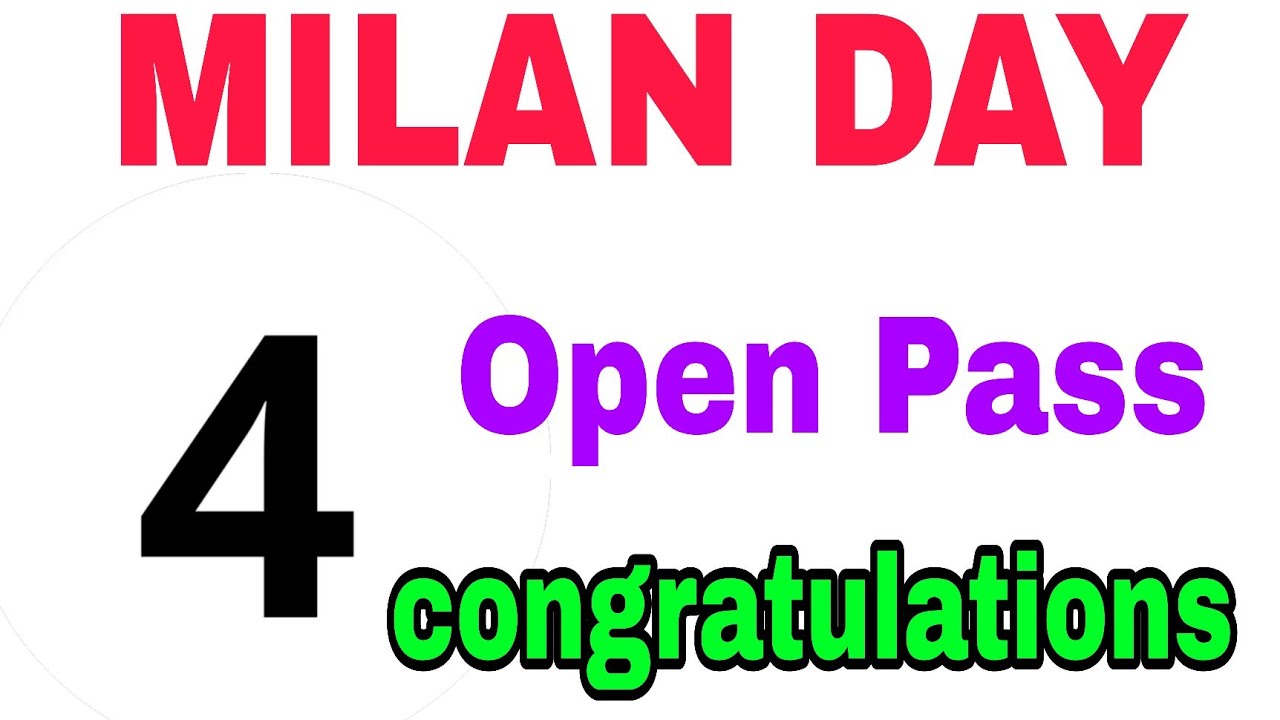 MILAN DAY 09/01/2026 FIX OTC. Milan day matka Milan day Today Milan day ...