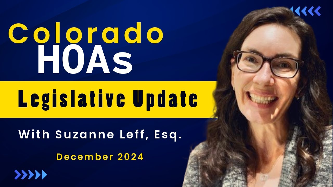 Industry Update | HOA Legal Update w/ Suzanne Leff, Esq. - YouTube