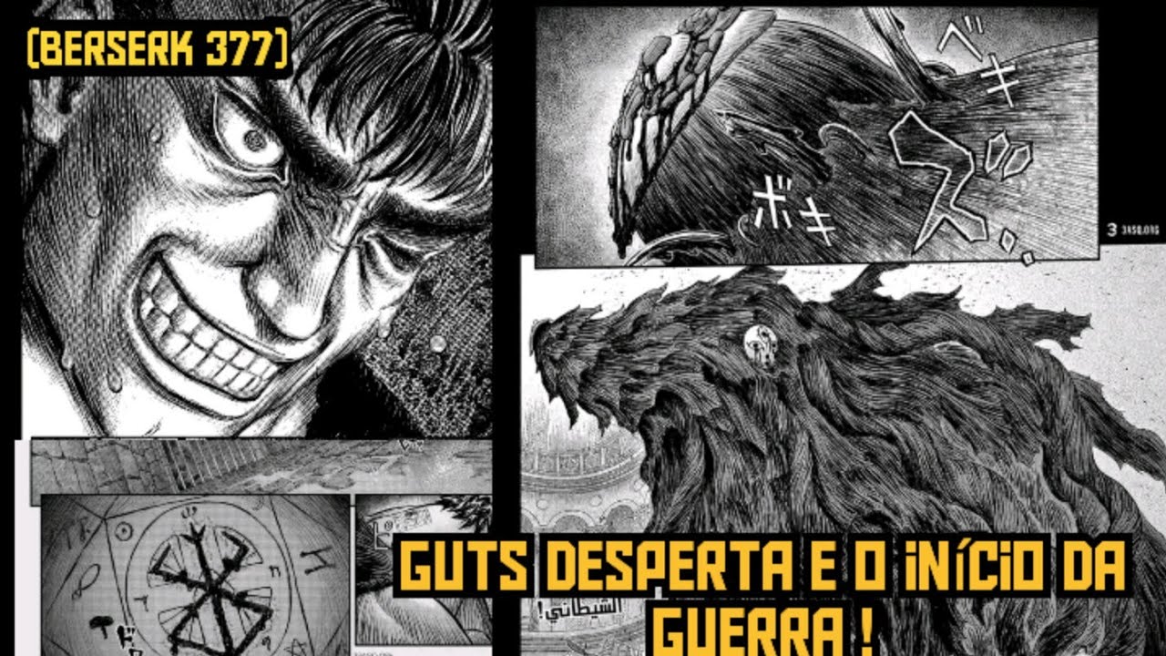 BERSERK 377 GUTS DESPERTO E O INICIO DA GUERRA CONTRA O FALCÃO # ...