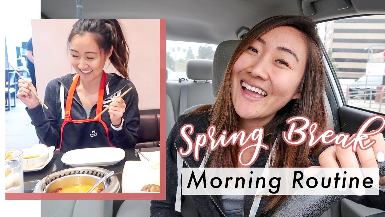 Morning Routine: Spring Break Vlog (Staying Productive) 🌷 - YouTube