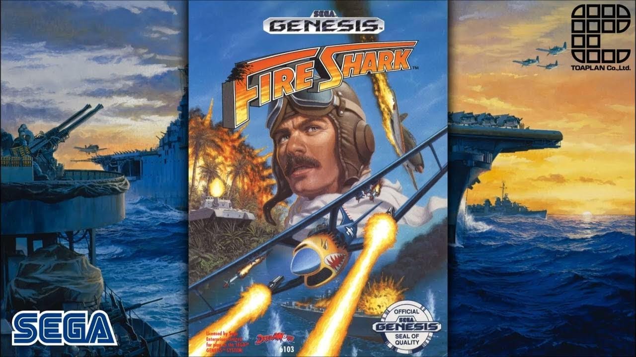 Fire Shark - 1cc (Genesis. Normal. 1-ALL, NO DEATH.) - YouTube
