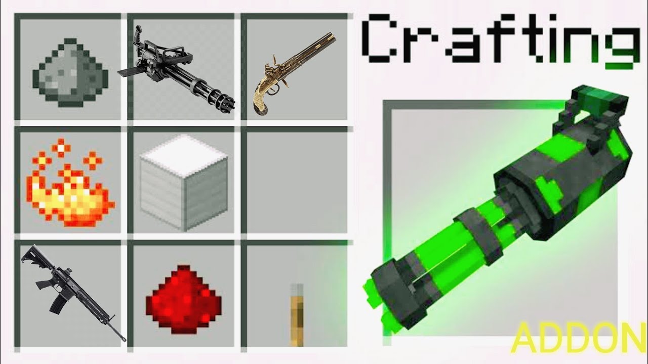 3D Guns For Minecraft Pocket Edition 1.19.50+ 🤩🤯#trending #minecraft ...