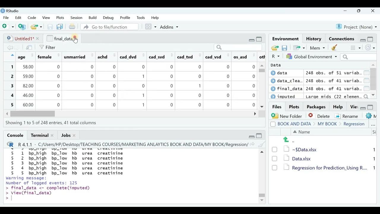 Regression for Predicting Using R part II - YouTube