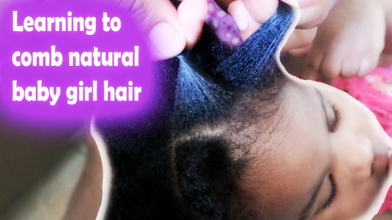 DAD LEARNING HOW TO COMB BABY GIRL'S NATURAL HAIR - YouTube