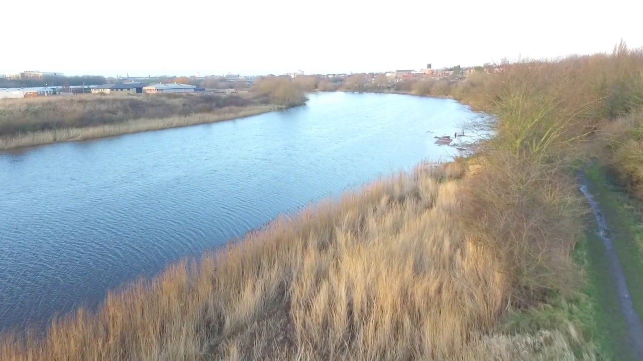 RIVER TEES, THORNABY, TEESSIDE DJI PHANTOM 3 1ST TIME VENTURE HOW COOL ...