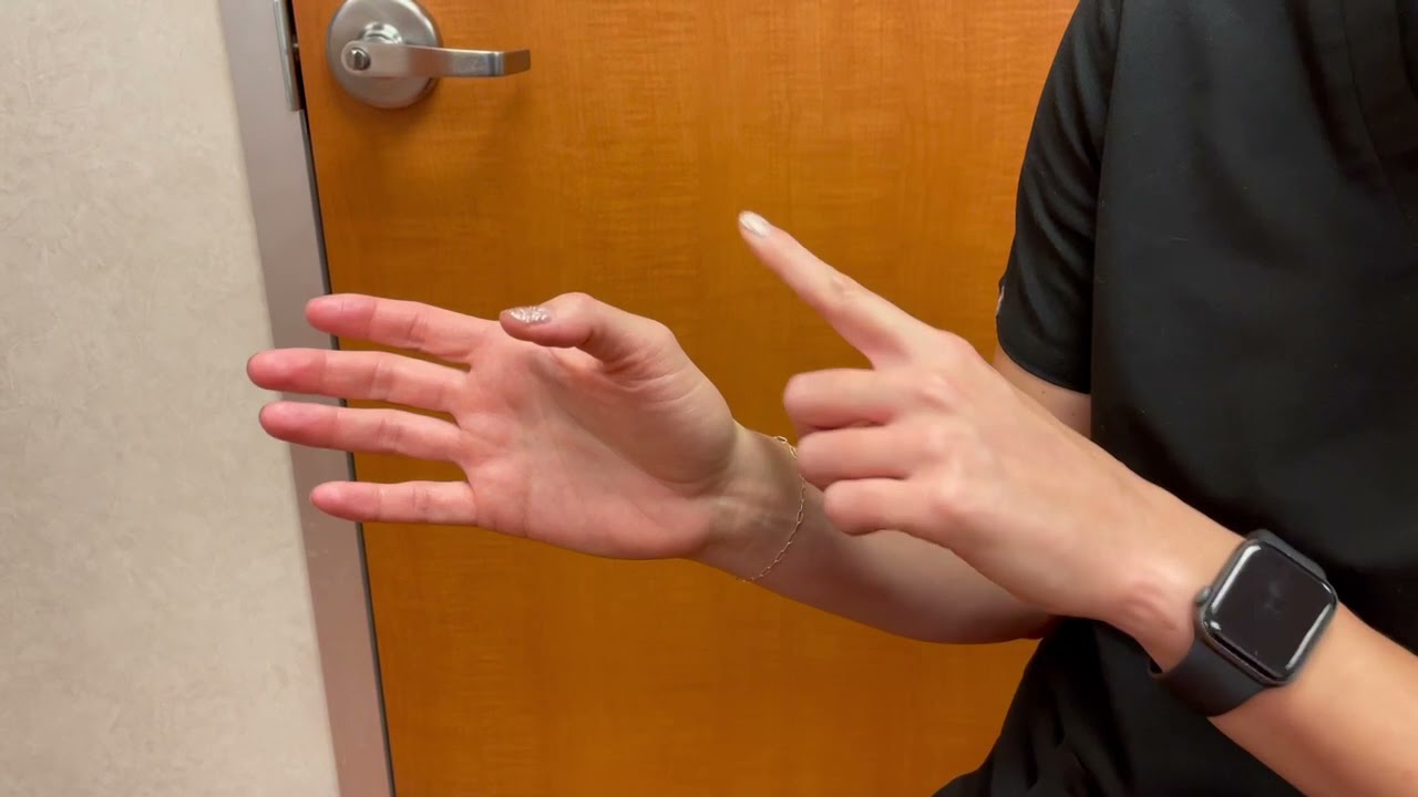 Thumb Extension Stretch - YouTube