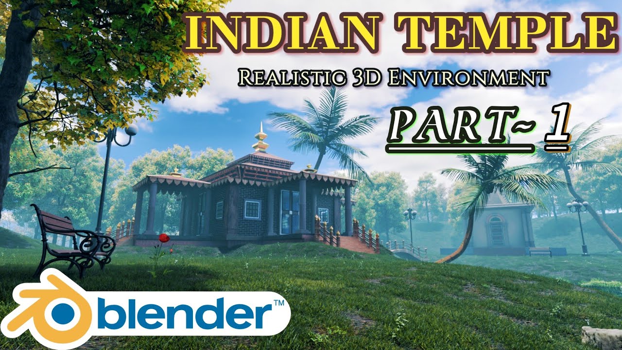 How to Create Realistic Indian Temple in Blender ( Part-1) | Beginner ...