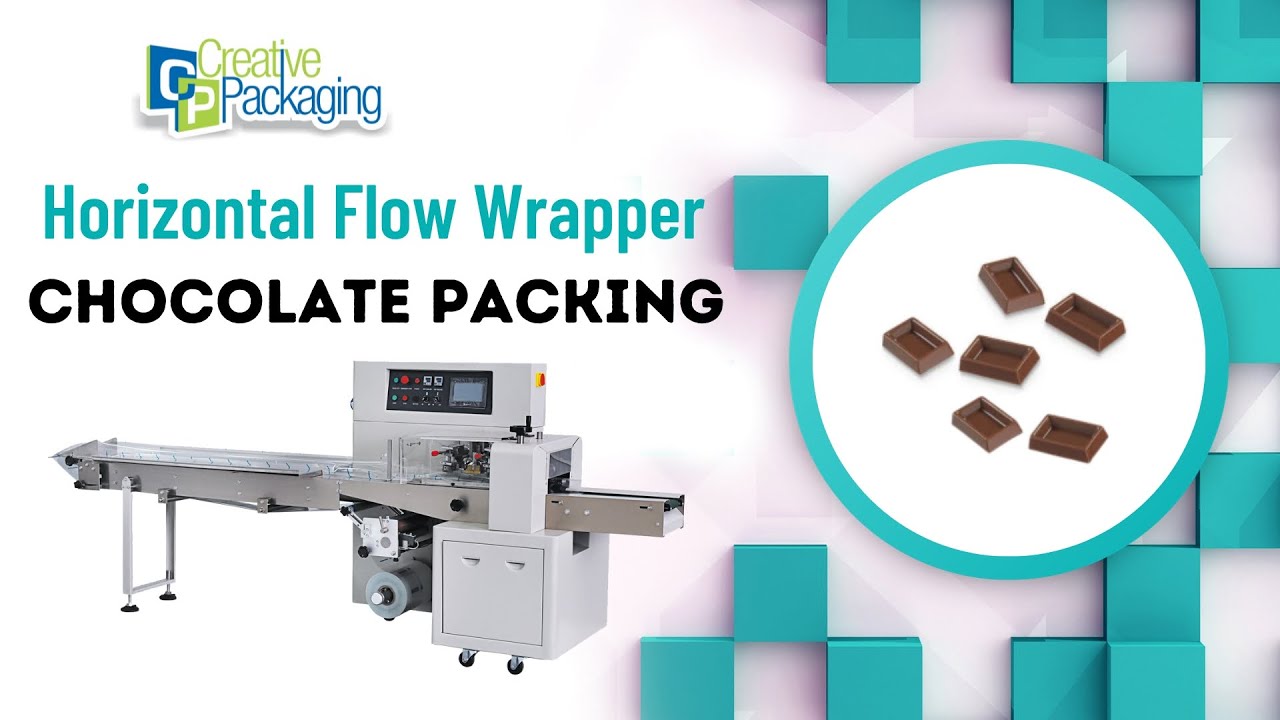 HORIZONTAL FLOW WRAPPER FOR SMALL CHOCOLATES CANDIES GUMMIES - YouTube