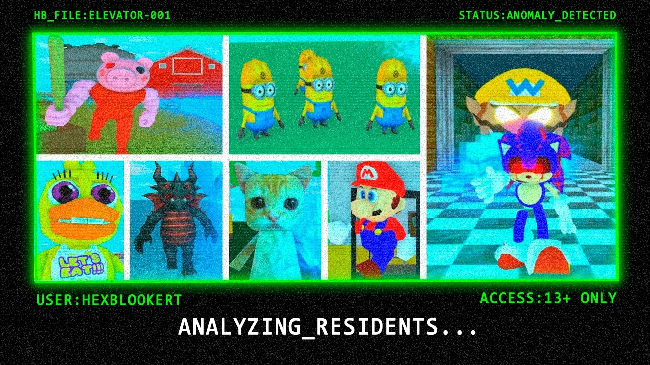 The scary elevator minions piggy and more - YouTube