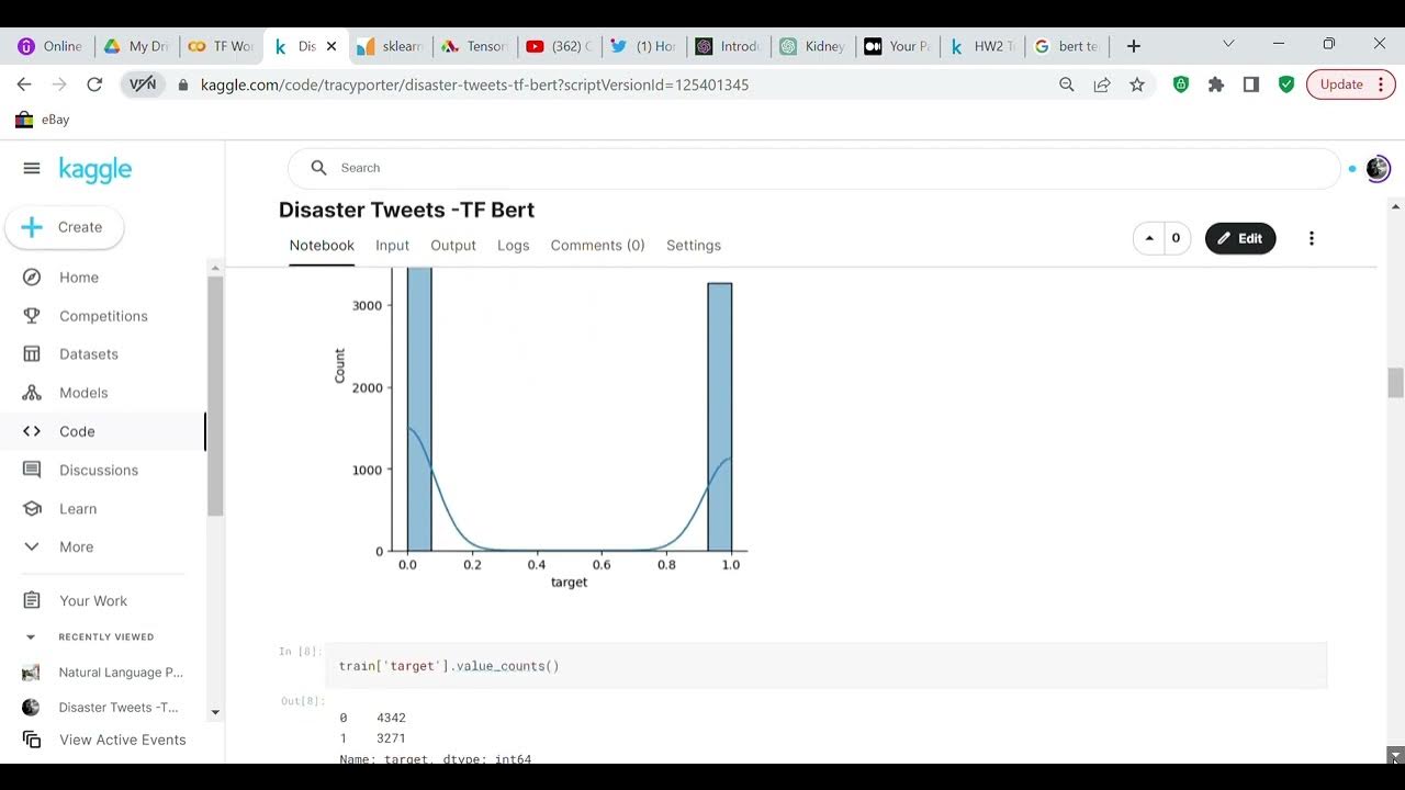 Code review: Tensorflow's BERT on Kaggle's Disaster Tweet competition - YouTube
