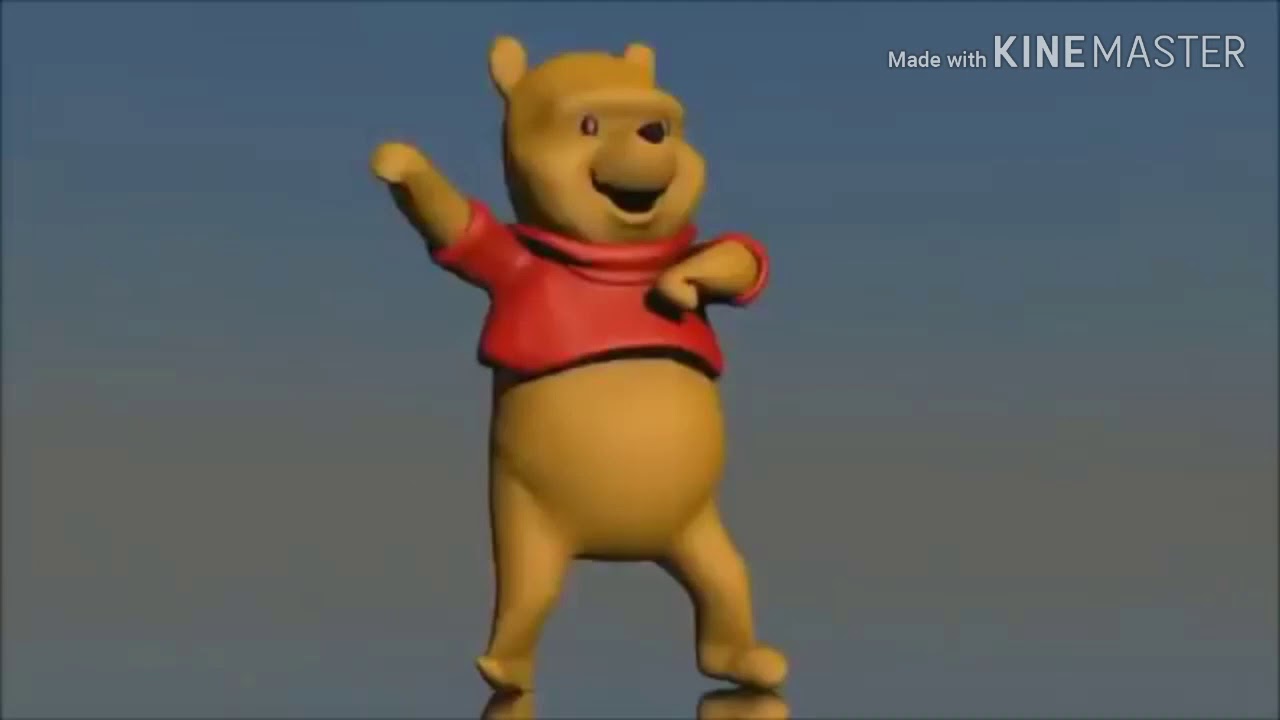 Winnie the pooh dancing to "take a step back" - YouTube