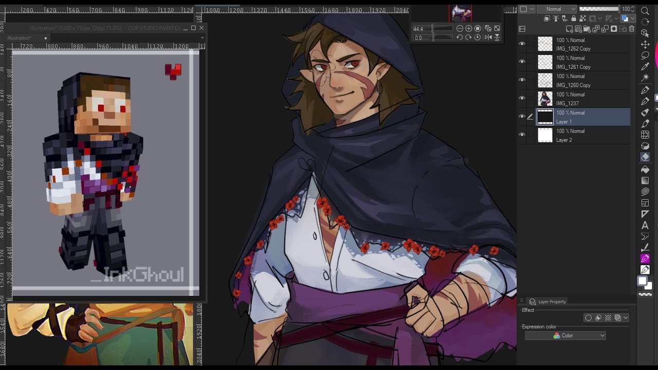 Drawing Red Life Scar~ - YouTube