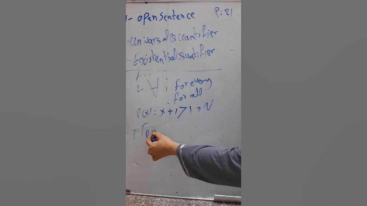 foundations of mathematics/ open sentences /lecture 7 - YouTube