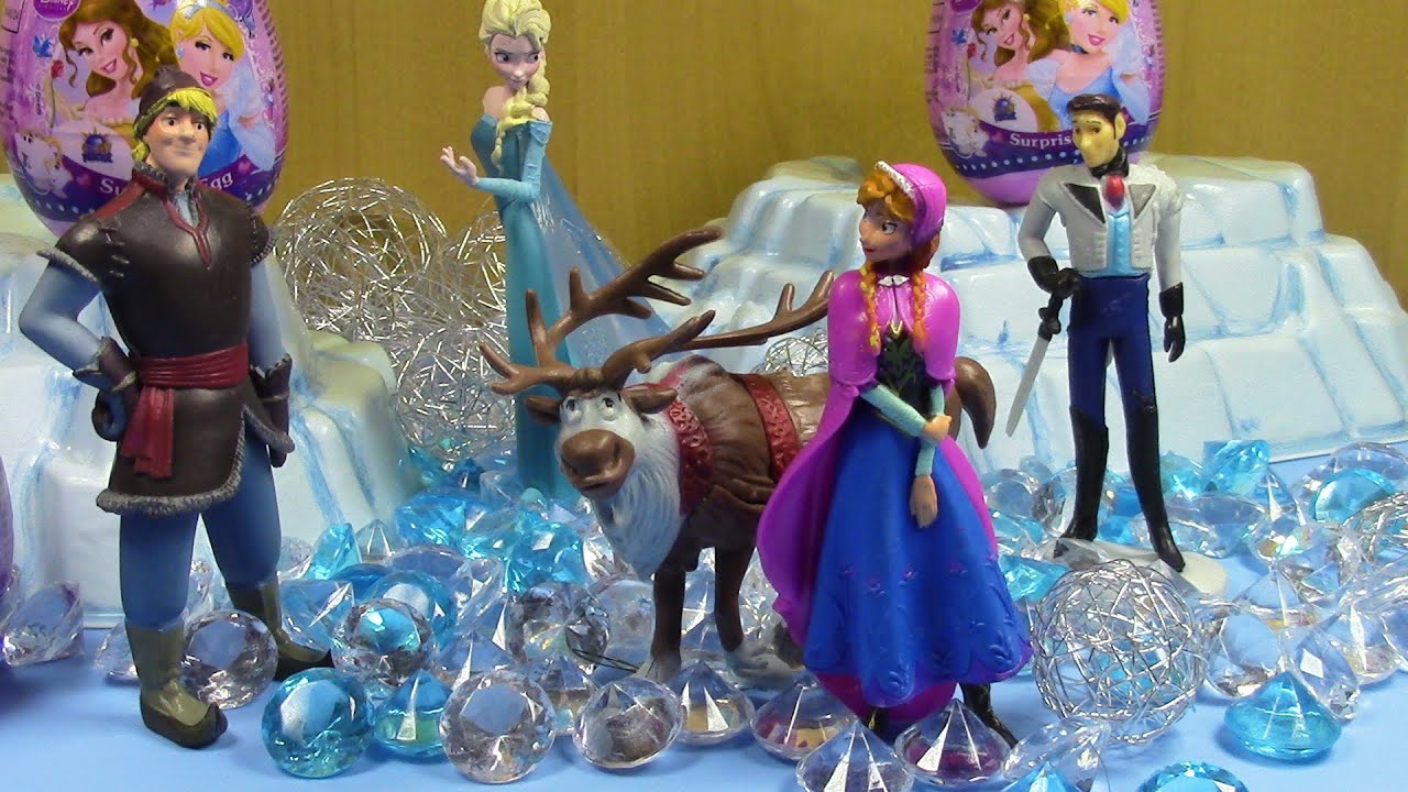 Frozen Anna and Elza and Princess Surprise Eggs - YouTube