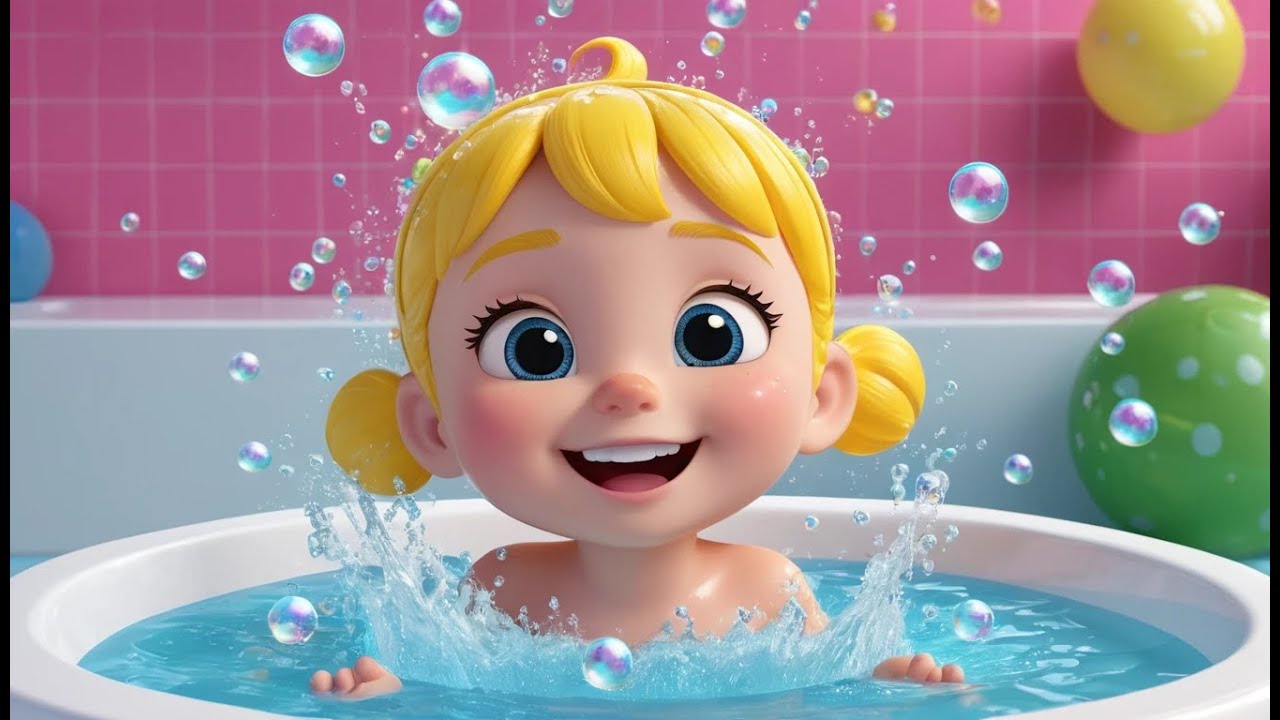 Splish, Splash, A Rainbow Bath | Fun Nursery Rhyme for Kids | Sing ...