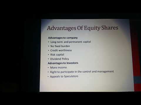 Equity shares- Advantages and disadvantages of equity shares- Corporate ...