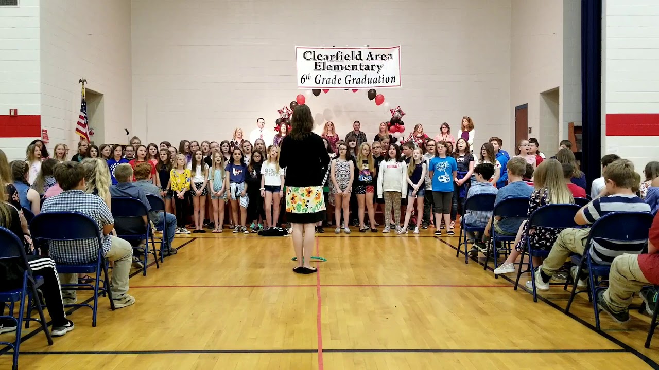 Fifth Grade Choir Singing at Graduation - YouTube