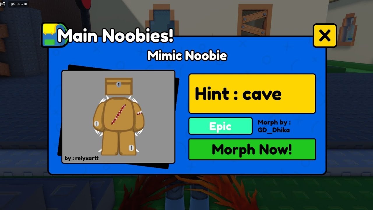How To Get Mimic Noobie In Find The Noobies Morphs Roblox (2024) - YouTube