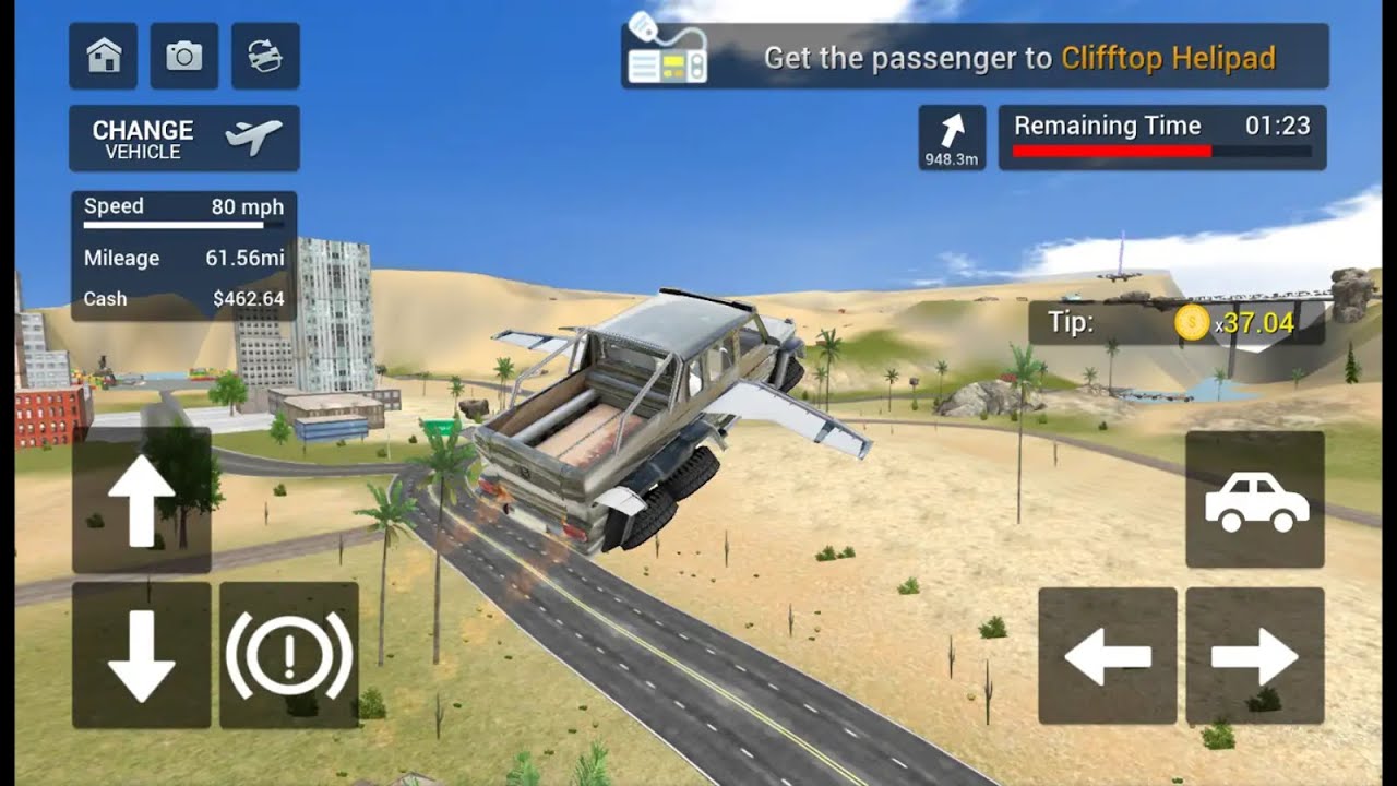 Flying Car Transport Simulator | Best Car Simulator | Flying Car Game ...