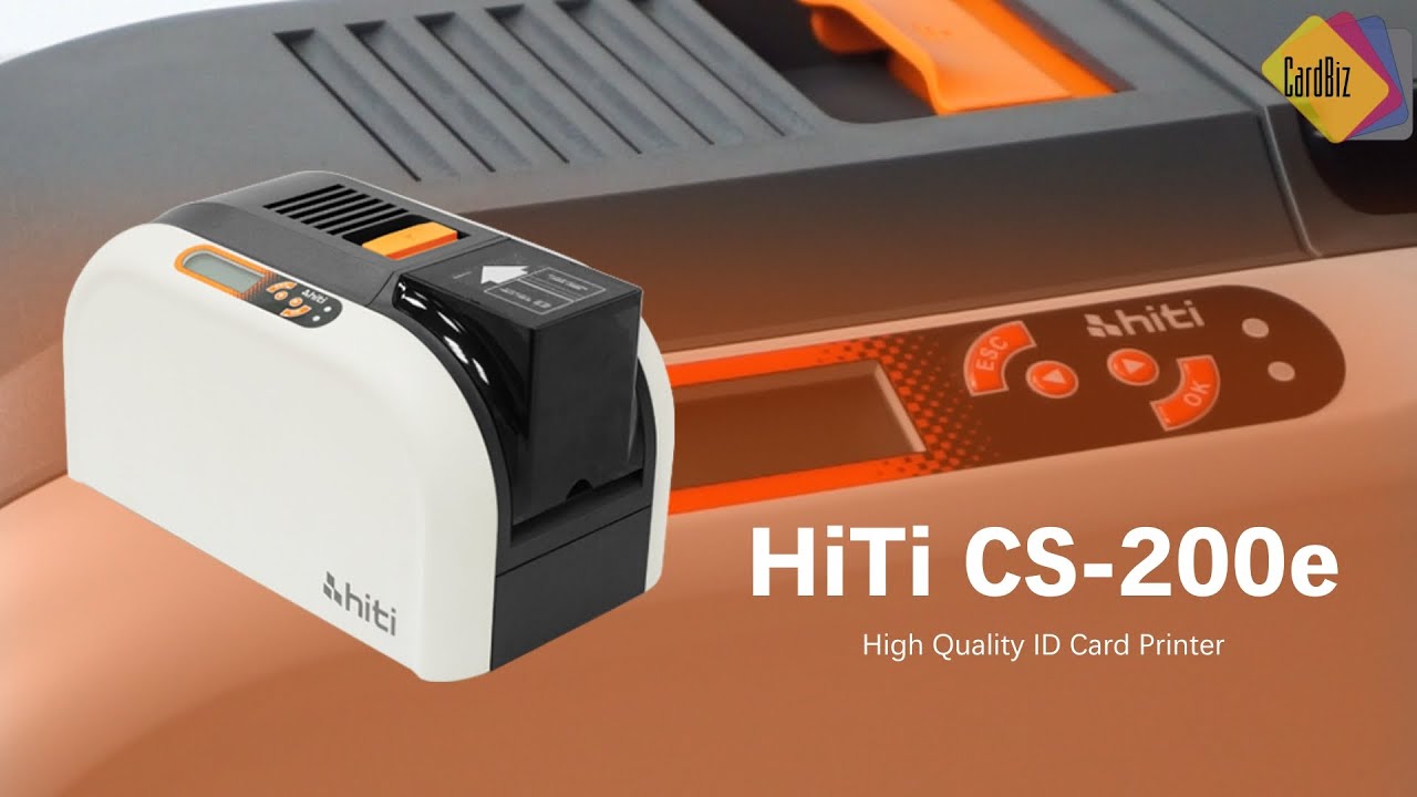 High Quality ID Cards with HiTi CS200e Printer - YouTube