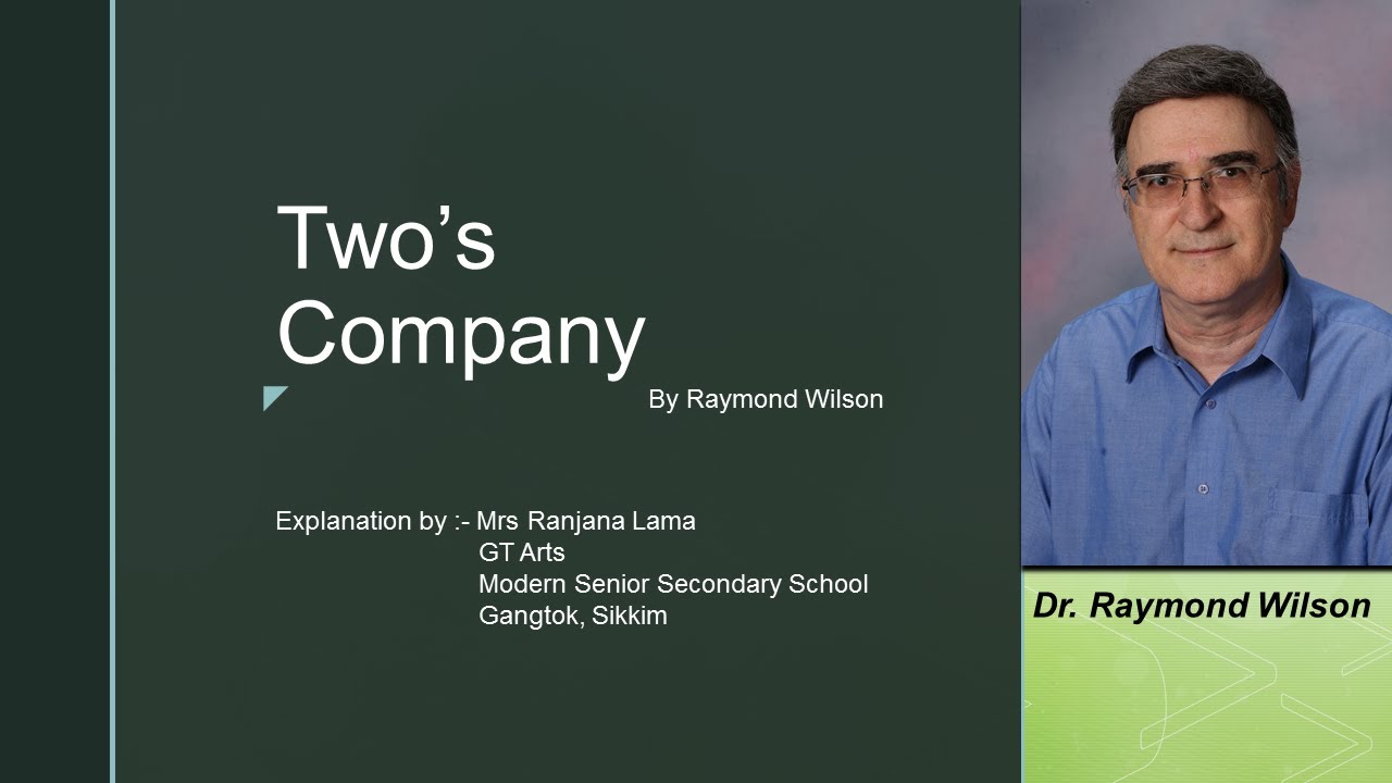 Our Way to English (Book 7) - Poem - Two's Company by Raymond Wilson ...
