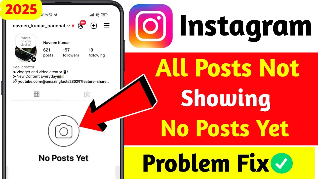 instagram all post not showing problem 2026| instagram no posts yet ...