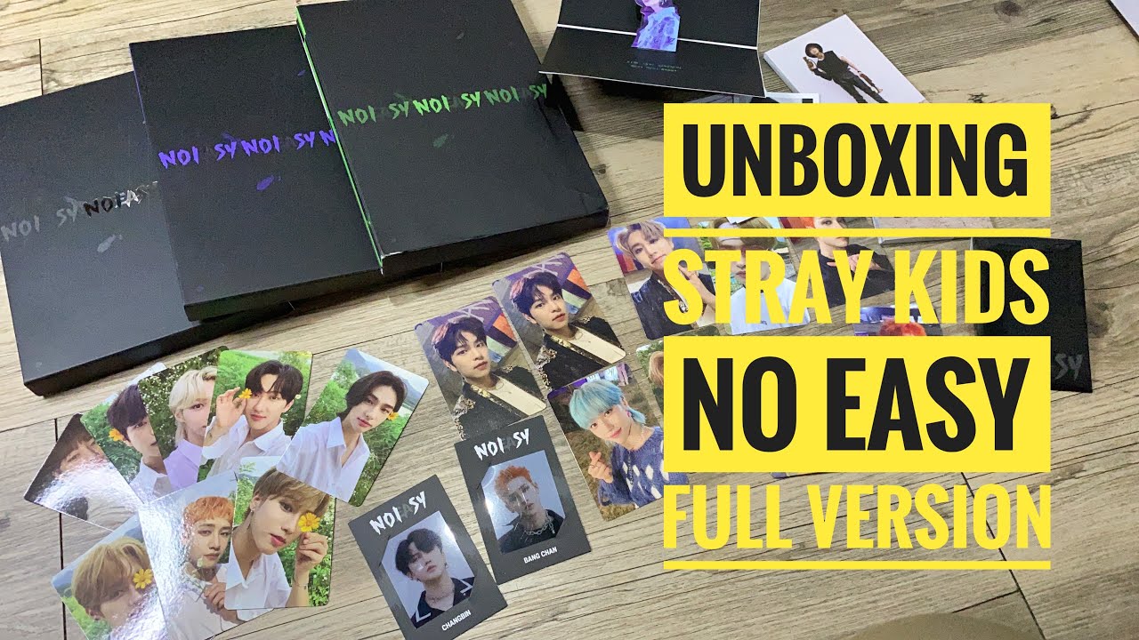 UNBOXING Stray Kids album NO EASY Standard & Limited Version - YouTube
