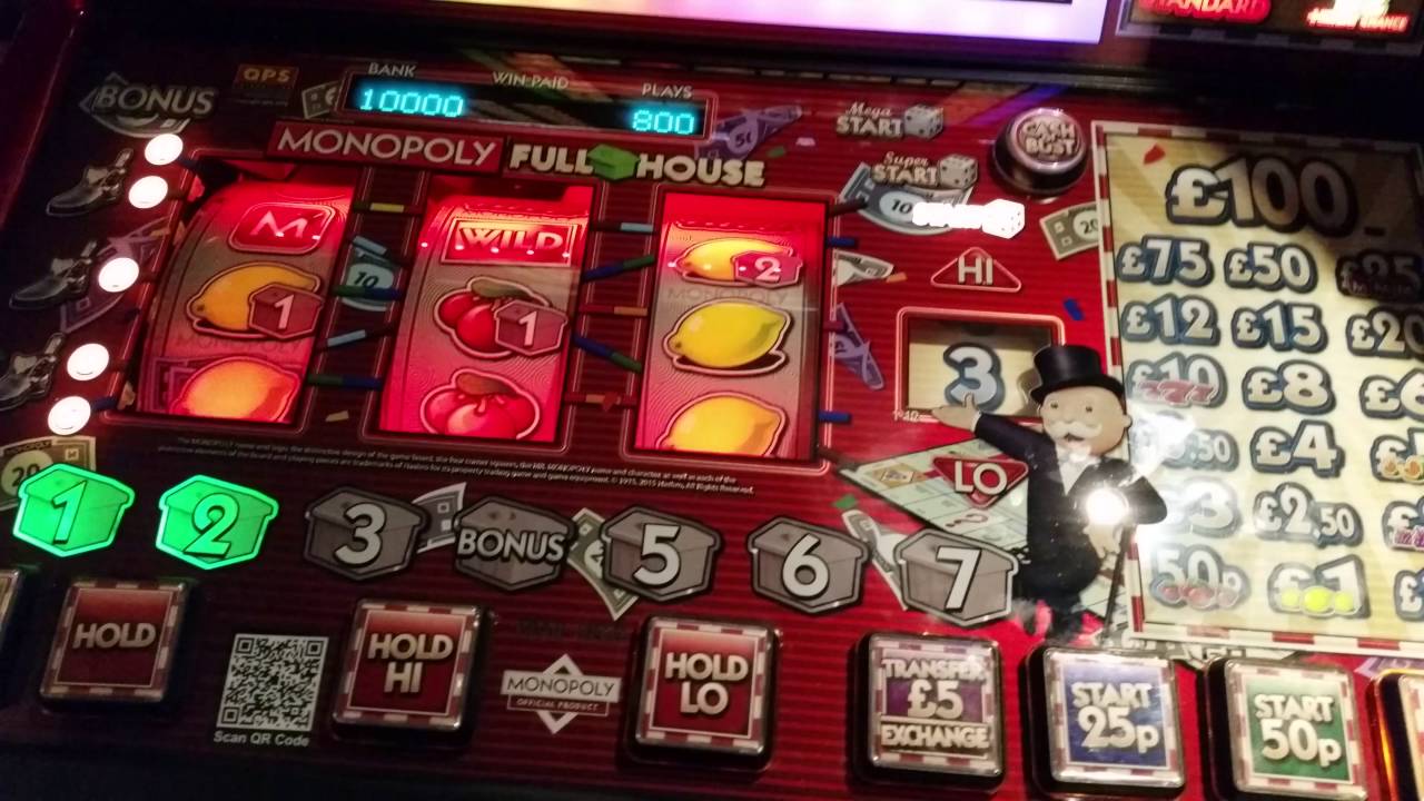 QPS Monopoly Full House Fruit Machine In 4K Quality - YouTube