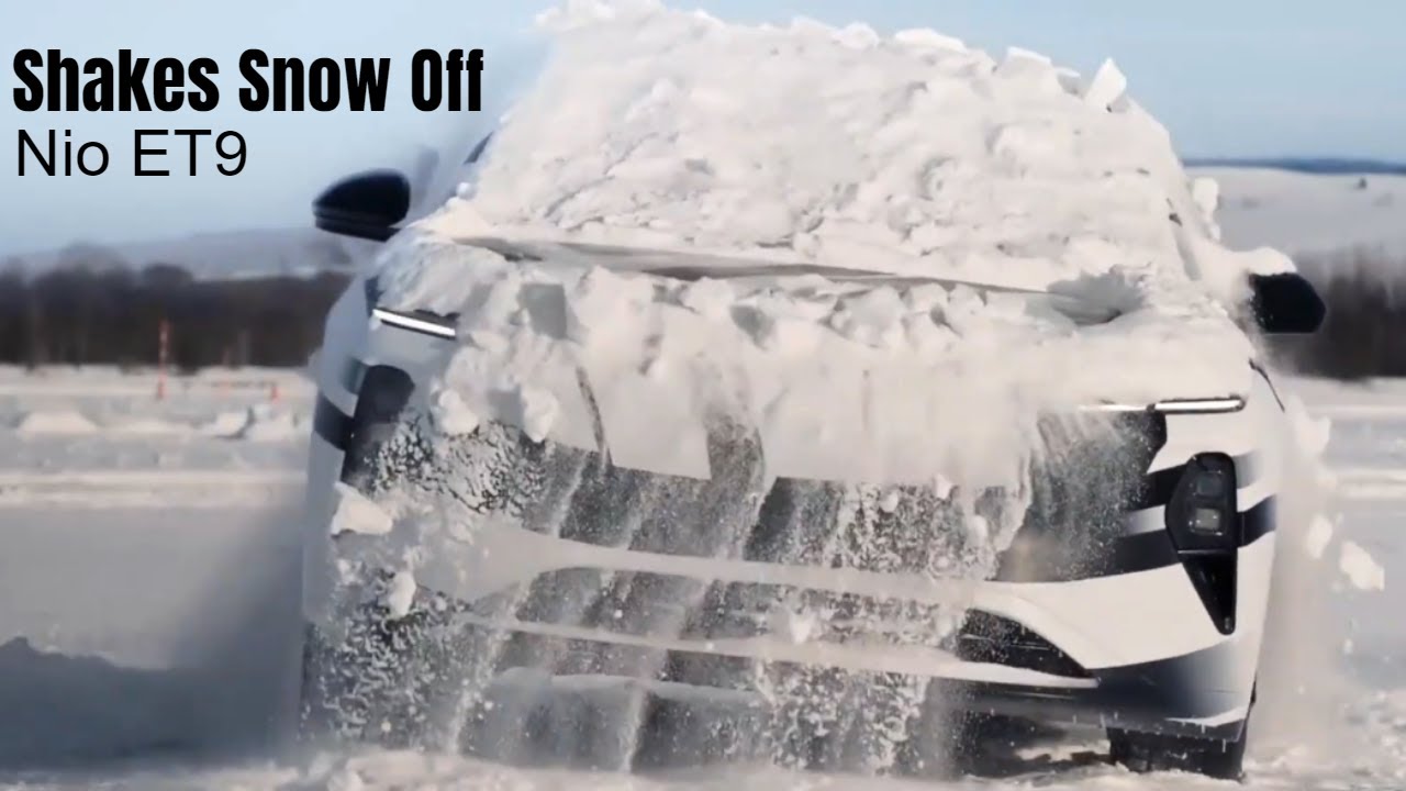 New Nio ET9 Shakes Snow Off Like A Puppy - YouTube