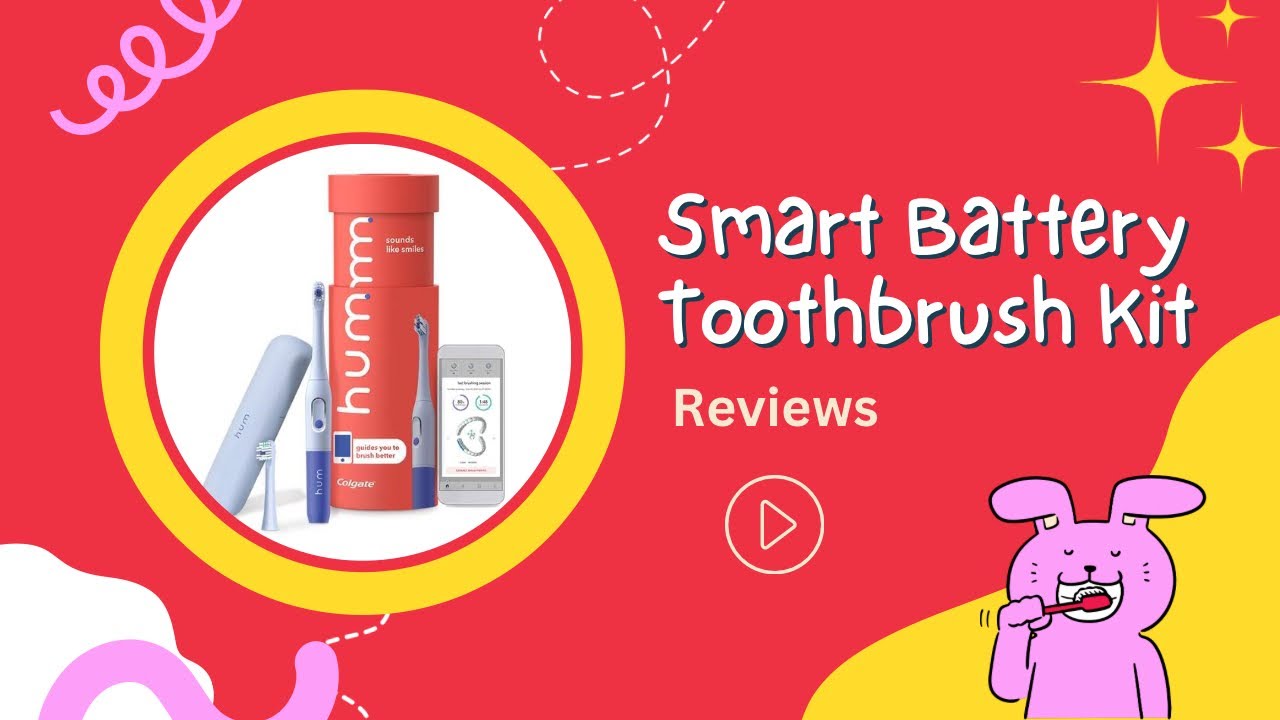 Hum by Colgate Smart Battery Toothbrush Kit I Sonic Toothbrush and ...