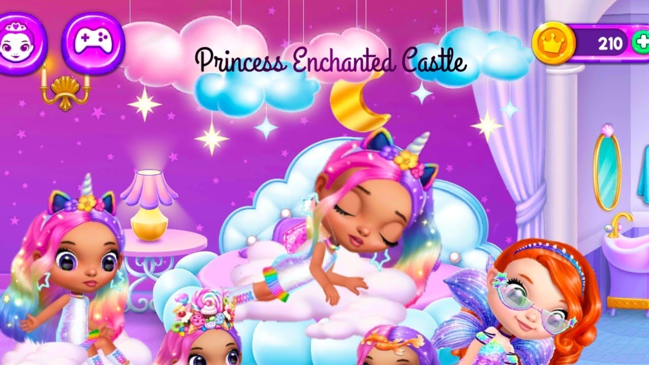Princess Enchanted Castle Princess Sleeping time - YouTube