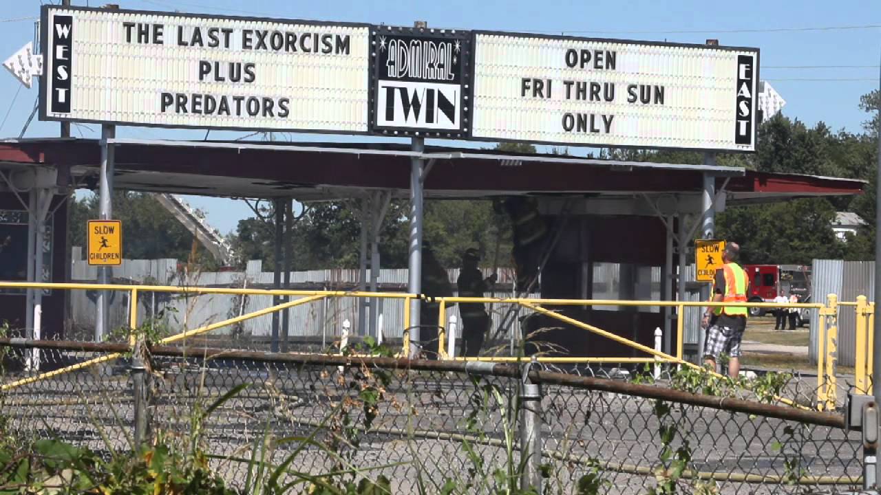 Admiral Twin Drive-In Fire - YouTube