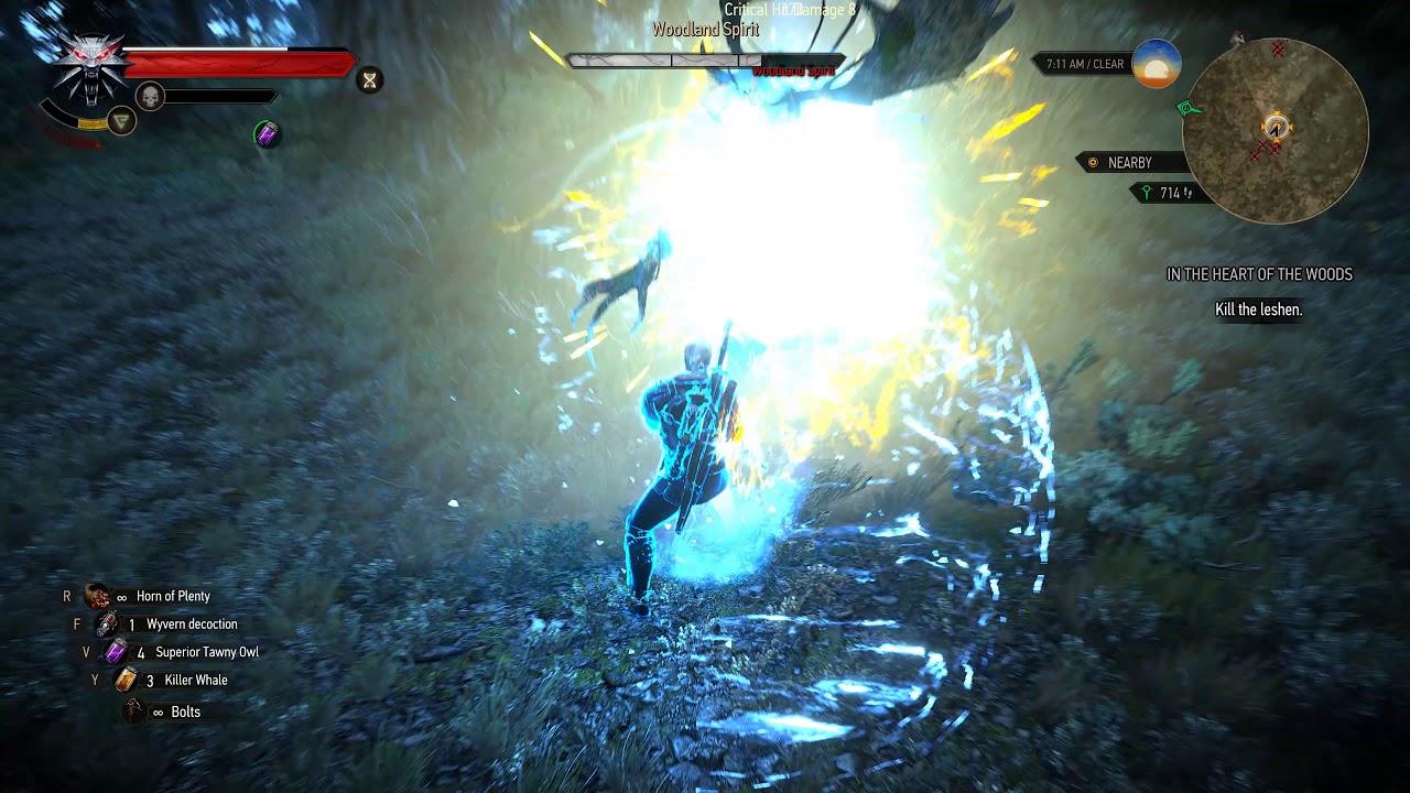 Witcher 3 - Quen Facetank - YouTube