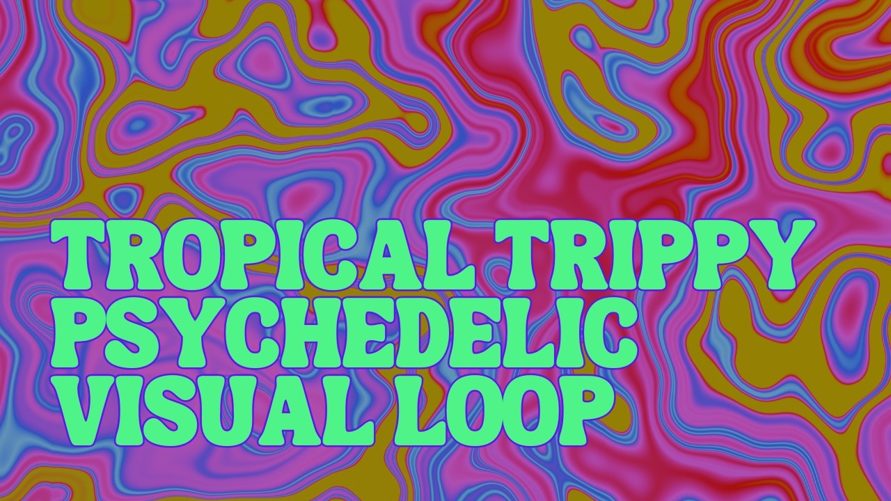 Tropical Trippy Psychedelic VJ LOOP | Party Background | 4K 1 HOUR ...