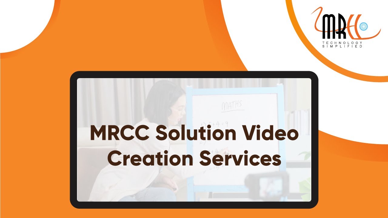 MRCC Solution Video Creation Services - Edtech Solutions - YouTube