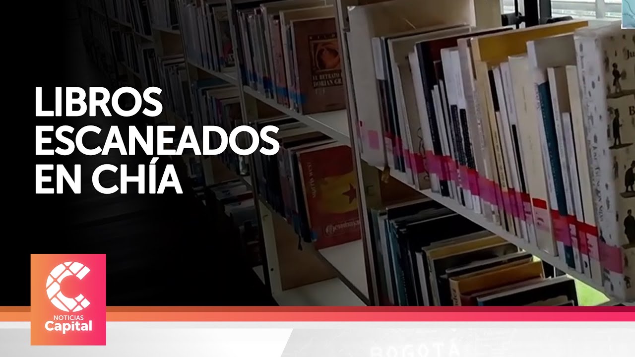 Bibliotecas de Chía ofrecen libros escaneados a usuarios - YouTube
