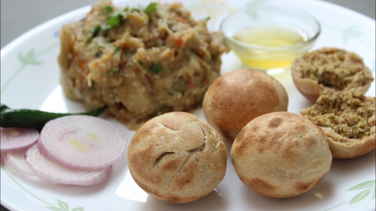 Litti Chokha Recipe | How to make baati chokha at home | Litti Chokha ...