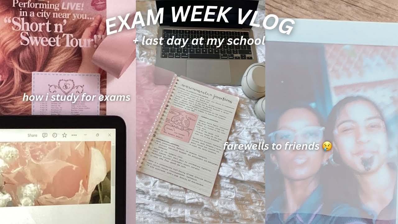 EXAM WEEK VLOG || LAST DAY OF SCHOOL - YouTube