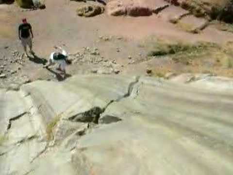 Peru Rock sliding - YouTube