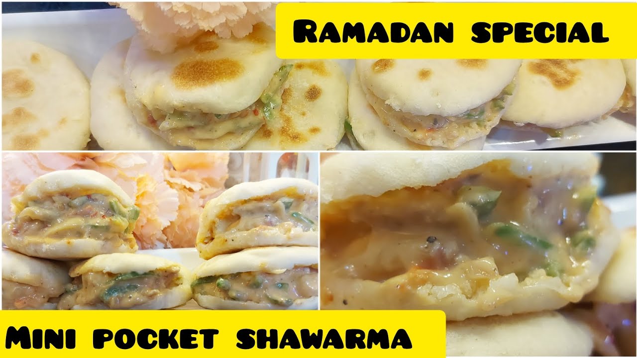 Mini chicken pocket shawarma|without Oven|Ramadan iftar party special ...